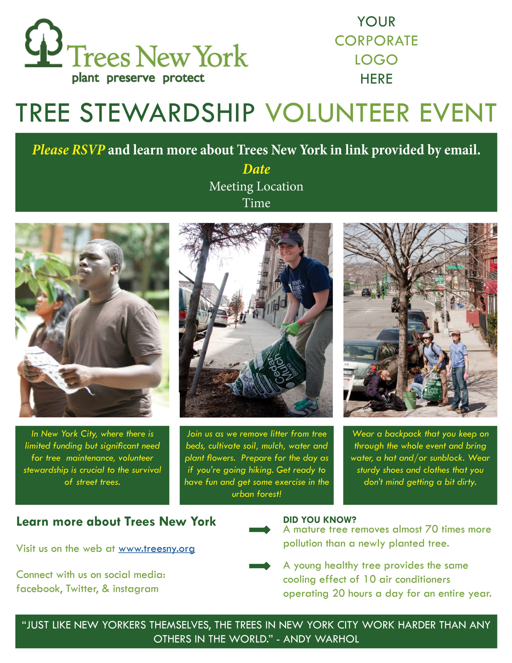 Corporate Volunteerism | Trees New York