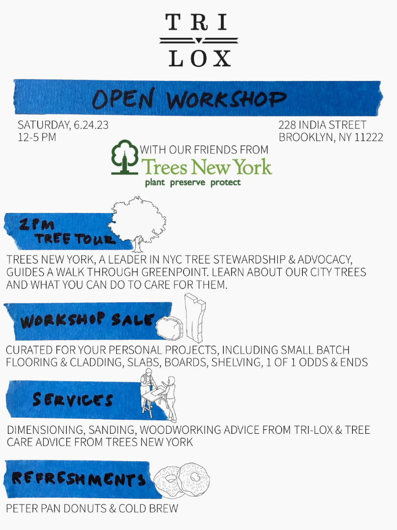 Join Trees New York and Tri-lox for an Open House Workshop this ...